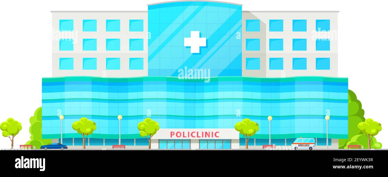 Entrance to the polyclinic Stock Vector Images - Alamy