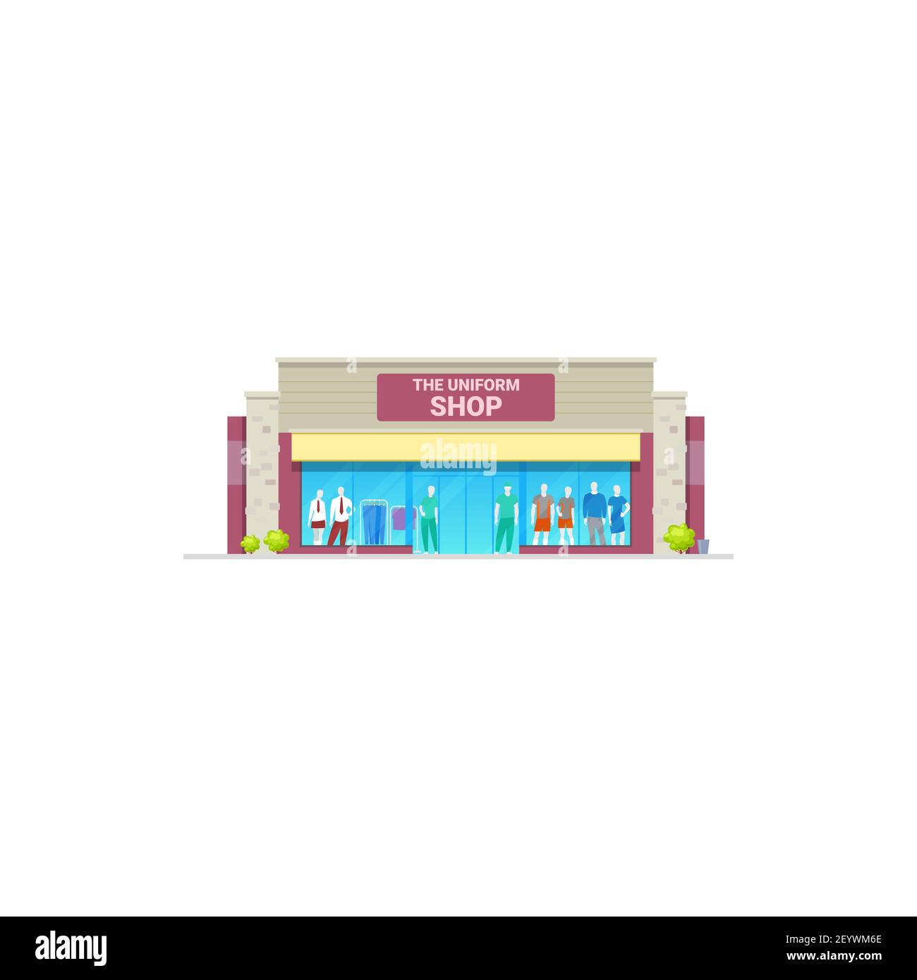 Front door professional building Cut Out Stock Images & Pictures - Alamy