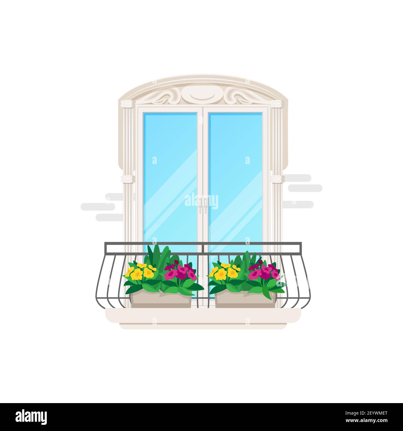 Garden wall apartments Stock Vector Images - Alamy