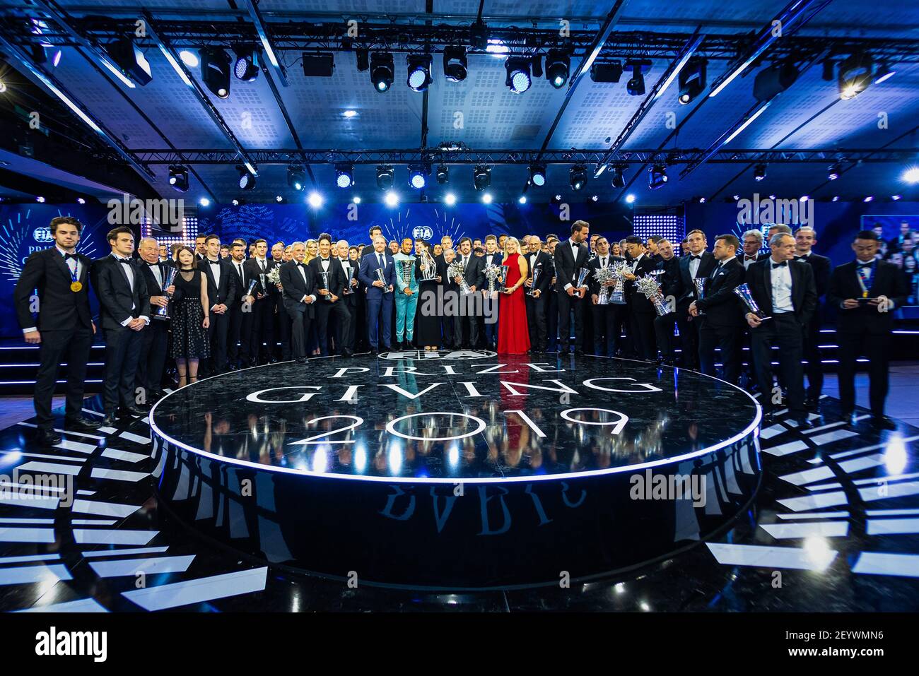FIA champions with Lewis Hamilton and Jean Todt, portrait during the ...