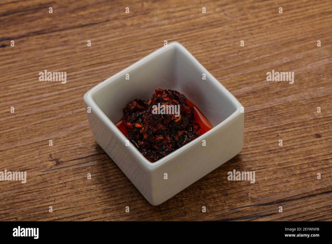 Vietnamese Fried chili pepper sauce with oil Stock Photo - Alamy