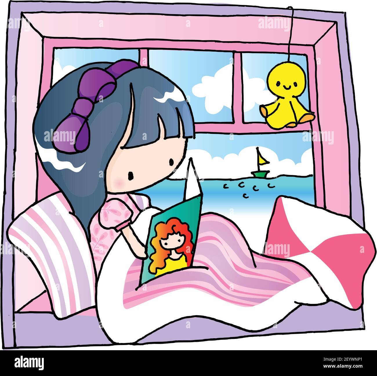 Doll picture Stock Vector Images - Alamy