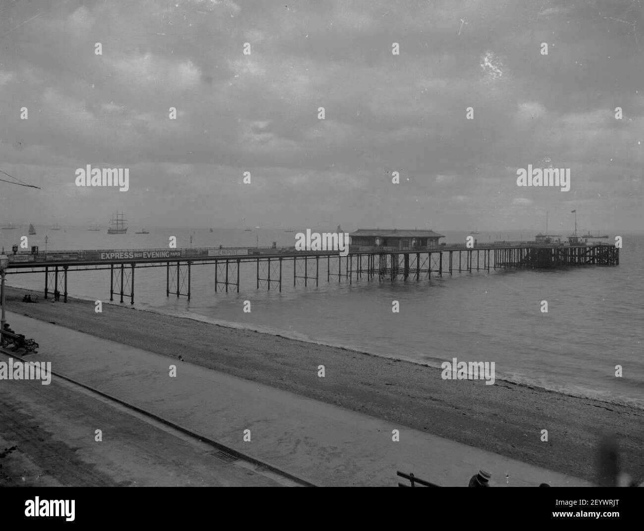 Penarth pier Black and White Stock Photos & Images - Alamy