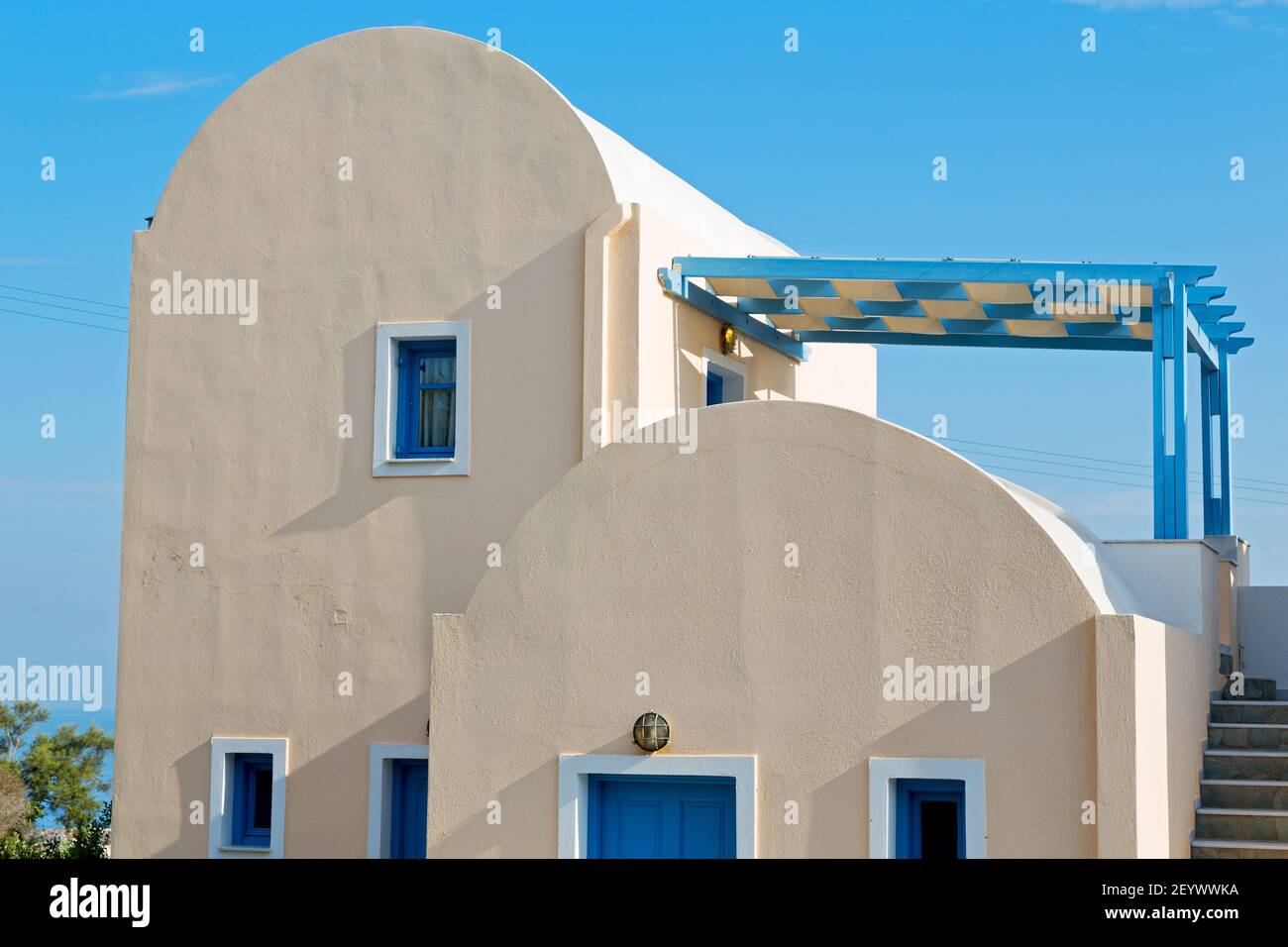 Santorini greek architecture background Stock Photo - Alamy