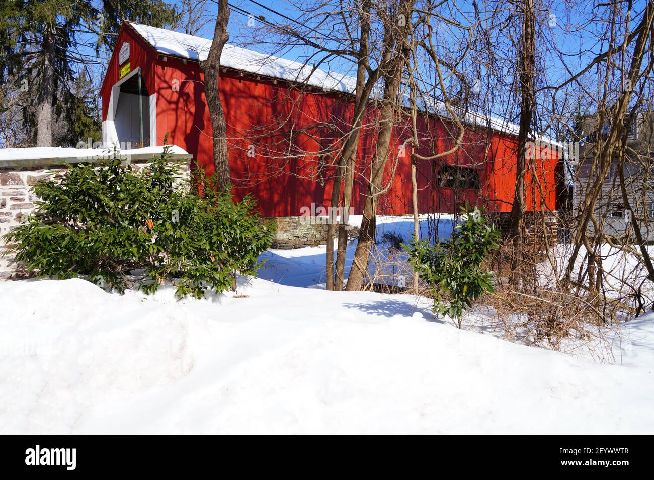 Uhlerstown covered bridge hi-res stock photography and images - Alamy