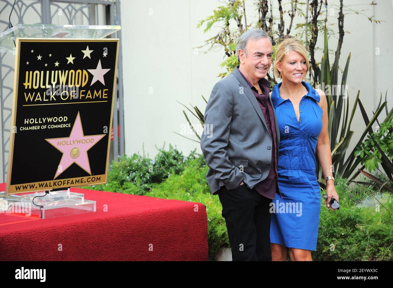 Neil Diamond and his wife Katie McNeil. 10 August 2012, Hollywood ...