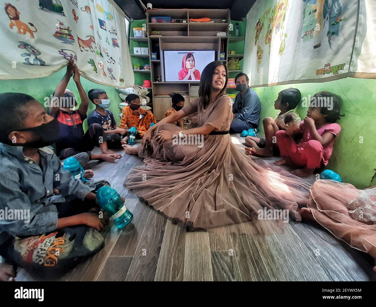 March 6, 2021: Maria Mumu, the founder of MOSHAL, who works for people ...