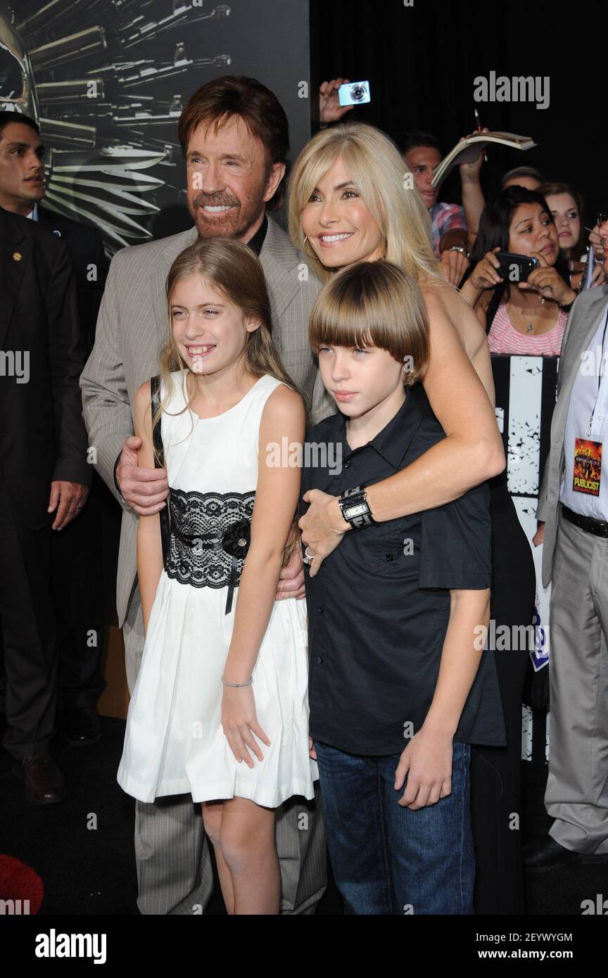 Chuck Norris and family. 15 August 2012, Hollywood, California. 'The ...