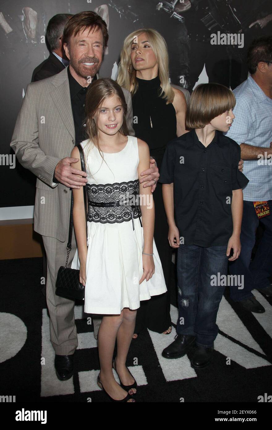 15 August 2012 - Los Angeles, California - Chuck Norris, Dakota Norris ...