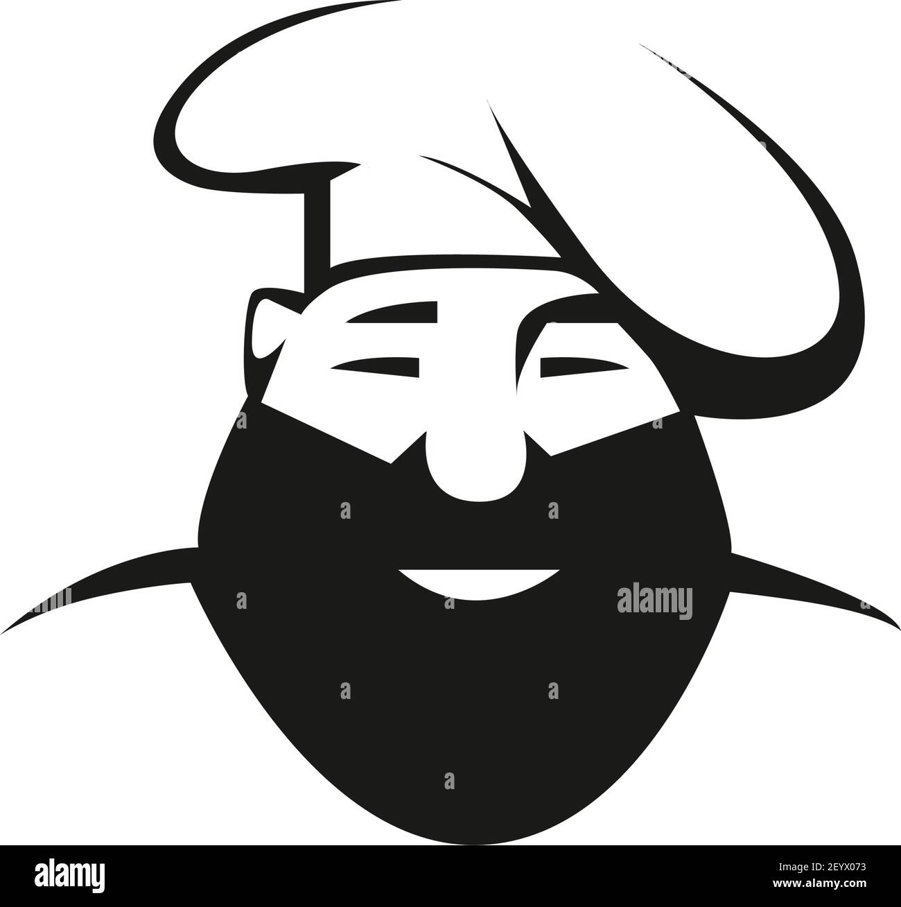 Fat black cook Stock Vector Images - Alamy