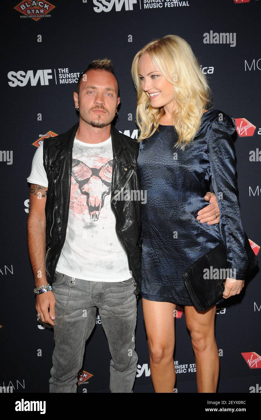 Roberto Zincone and his wife Malin Akerman. 17 August 2012, West ...