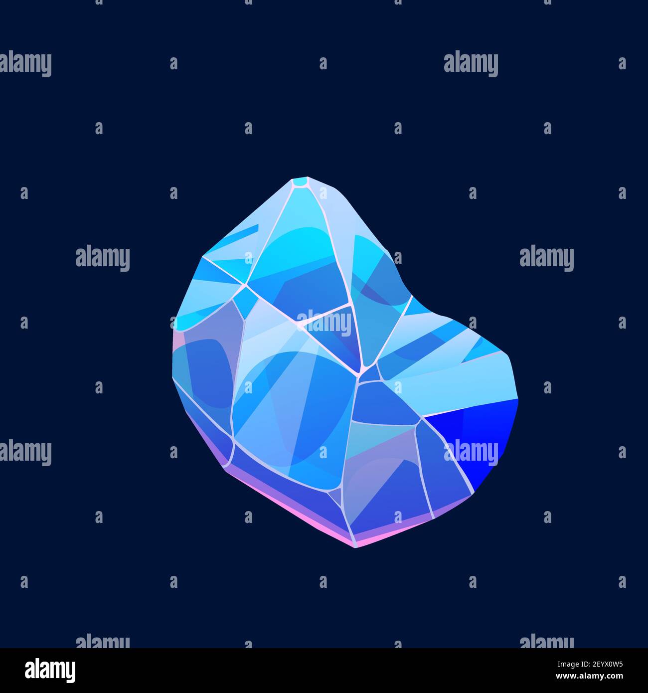 Blue magic crystal gem Stock Vector Images - Alamy
