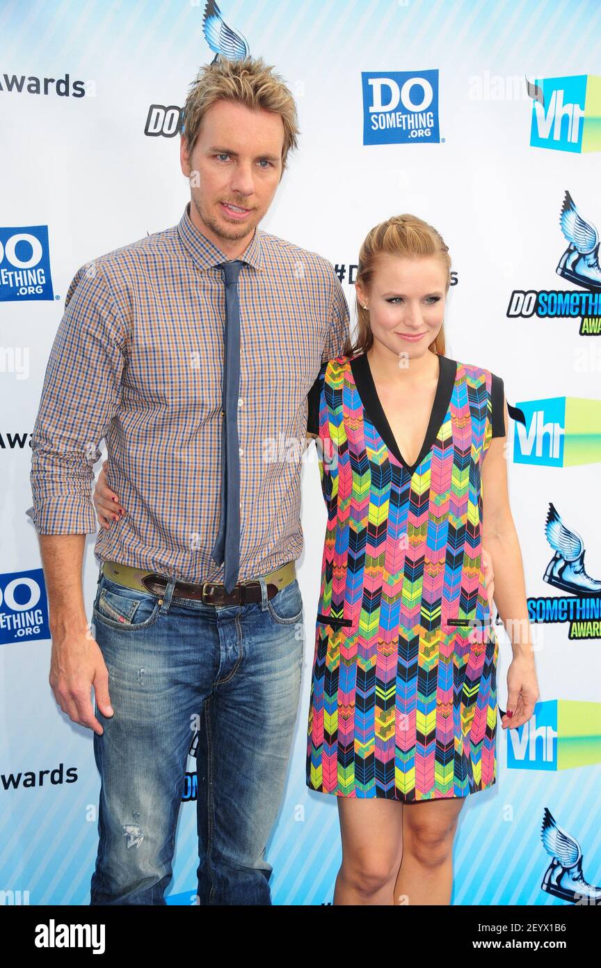 Dax Shepard and Kristen Bell. 19 August 2012, Santa Monica, California ...