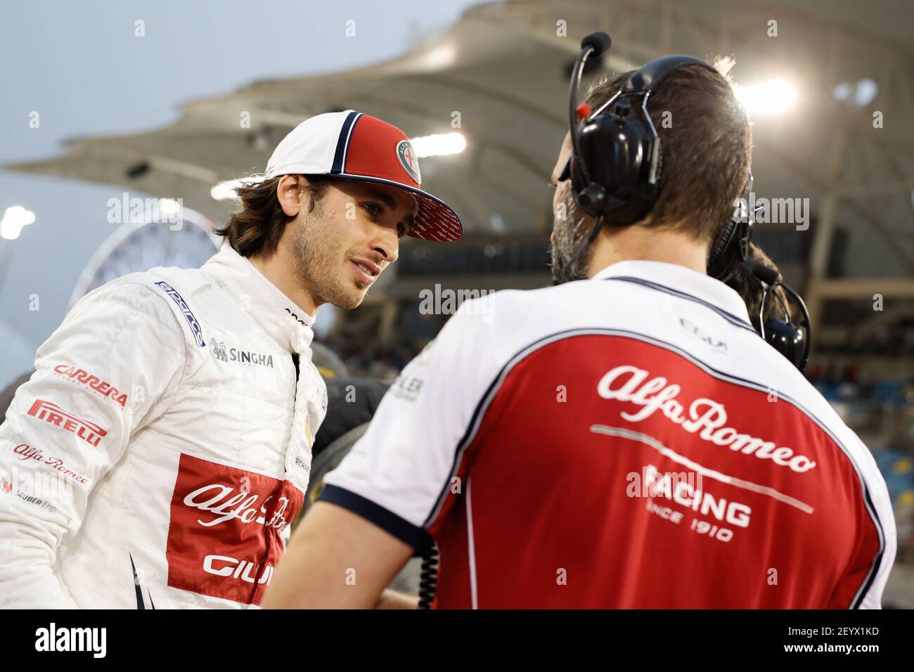 GIOVINAZZI Antonio (ita), Alfa Romeo Racing C38, portraitn starting ...