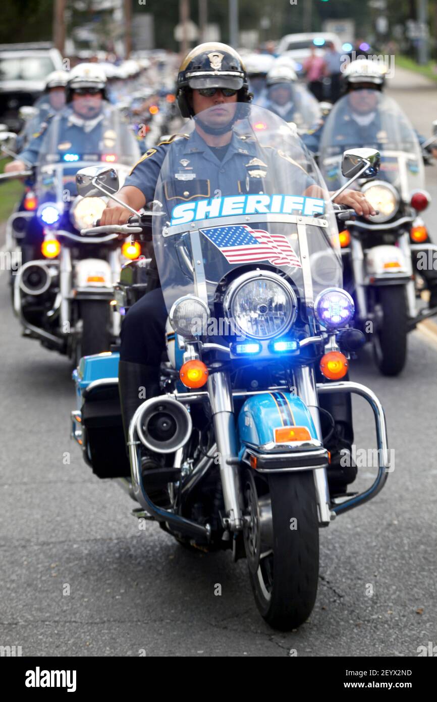 20 August 2012 - LaPlace, Louisiana - Police and local residents attend ...