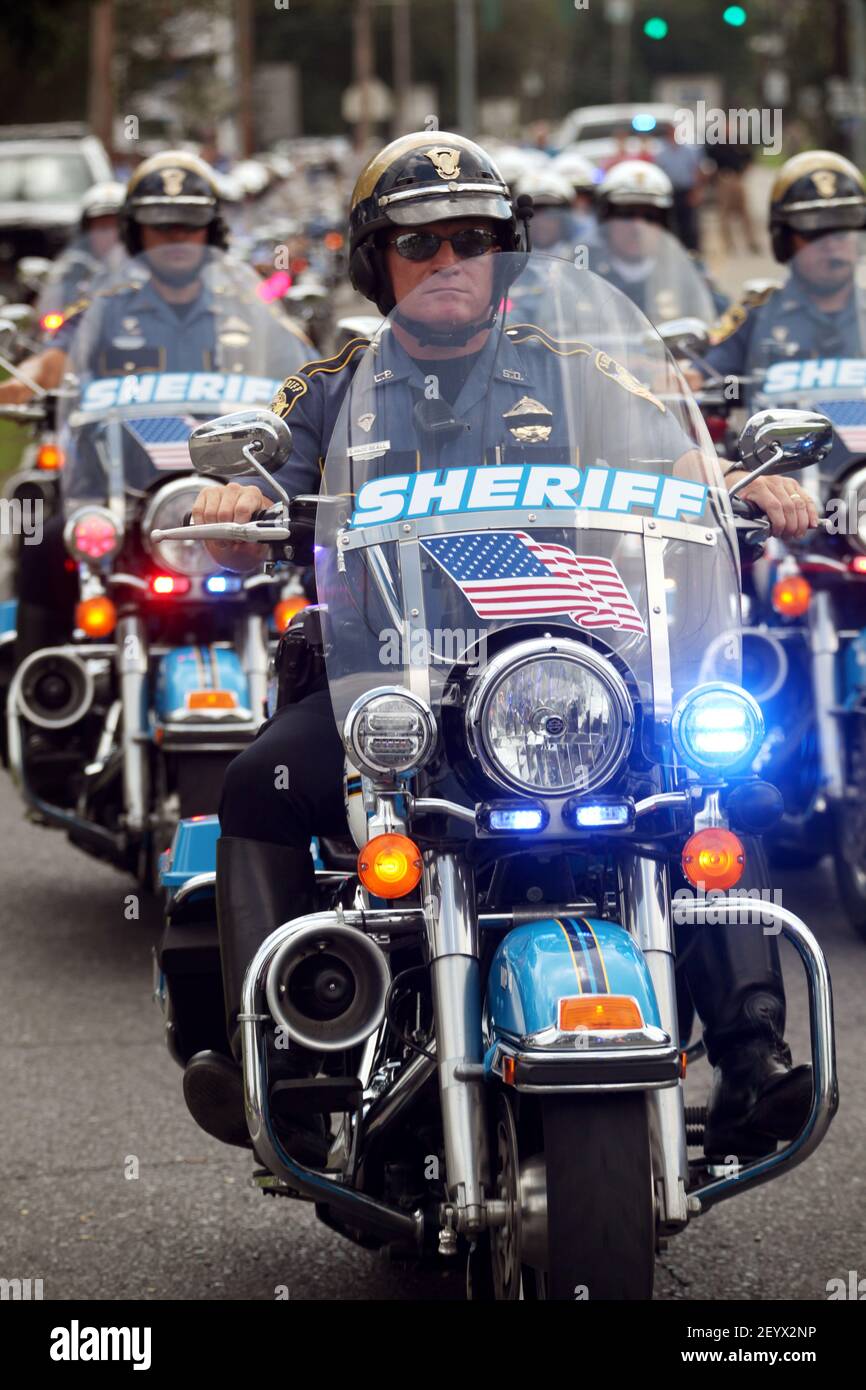 20 August 2012 - LaPlace, Louisiana - Police and local residents attend ...