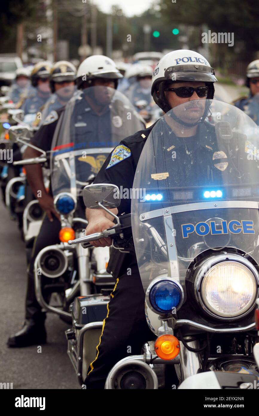 20 August 2012 - LaPlace, Louisiana - Police and local residents attend ...