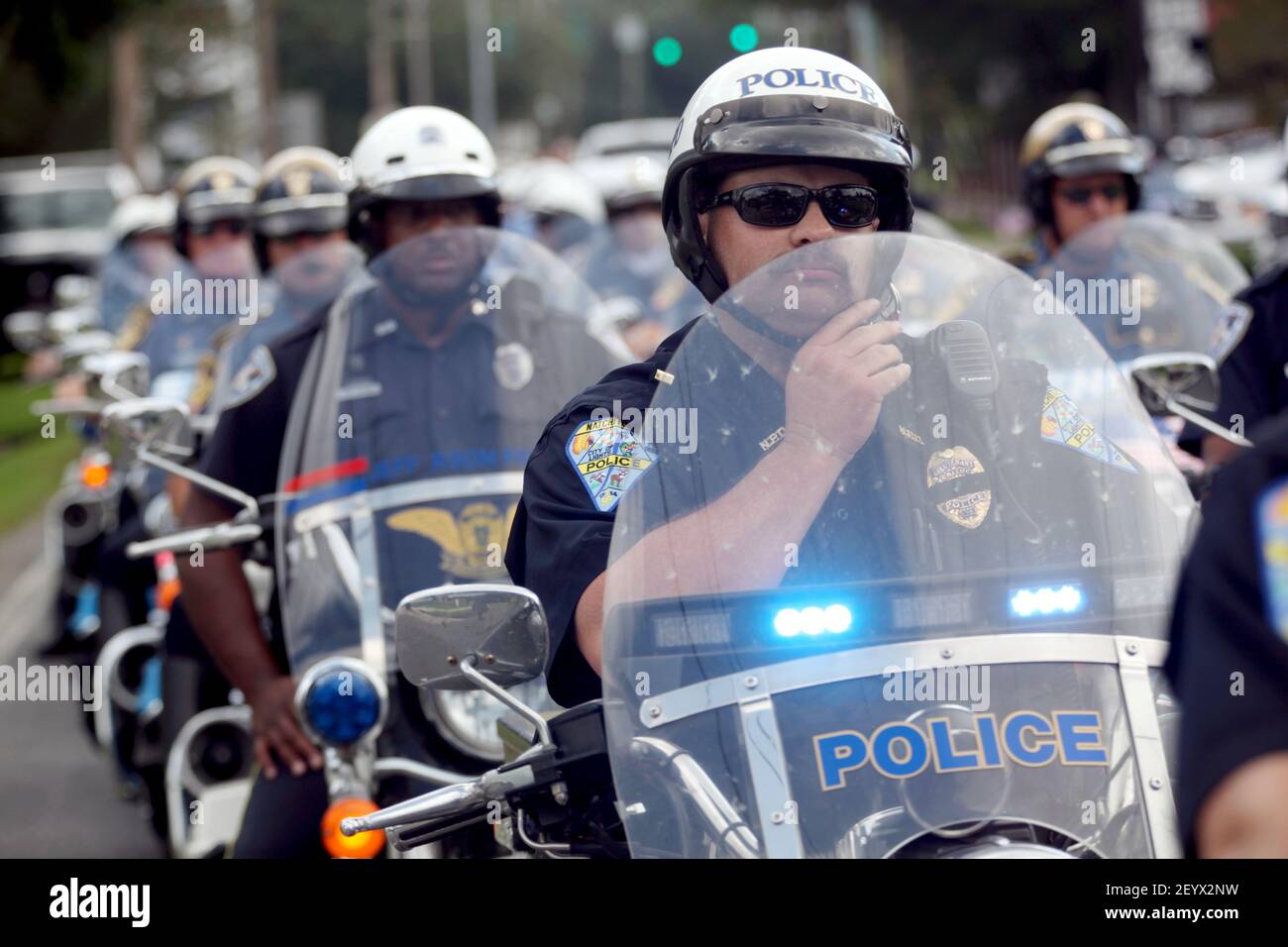 20 August 2012 - LaPlace, Louisiana - Police and local residents attend ...