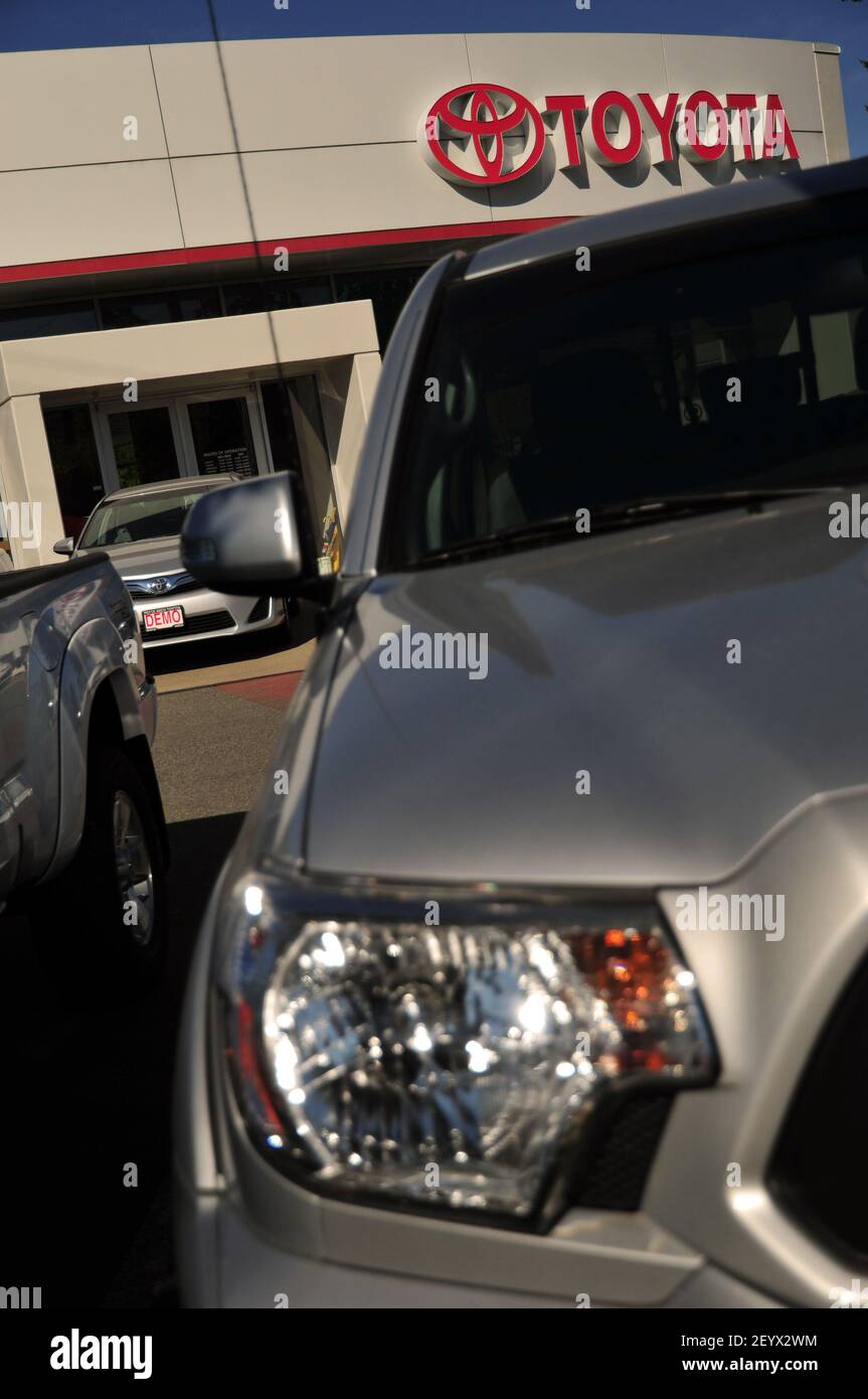 20 August 2012 - Surrey, B.C., Canada - Toyota vehicles are seen in the ...