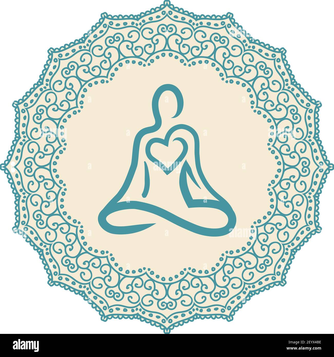 Yoga mandala Cut Out Stock Images & Pictures - Alamy