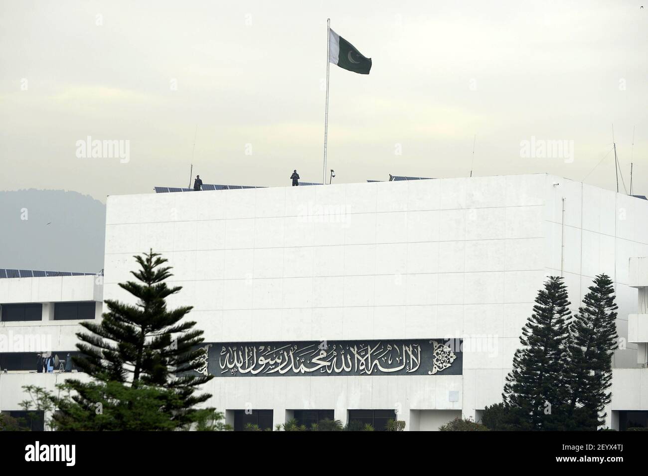 Islamabad. 6th Mar, 2021. The National Assembly building is seen in ...