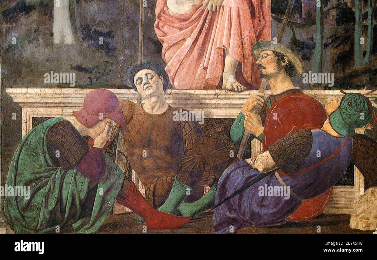 Piero della Francesca - Resurrection (detail Stock Photo - Alamy