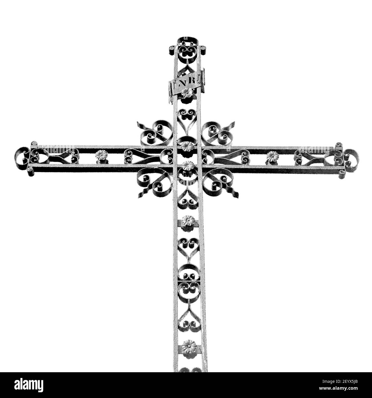Catholic abstract sacred cross in italy europe and the sky background ...