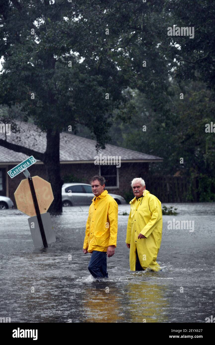30 August 2012. Laplace, Louisiana, USA. Local officials survey the ...