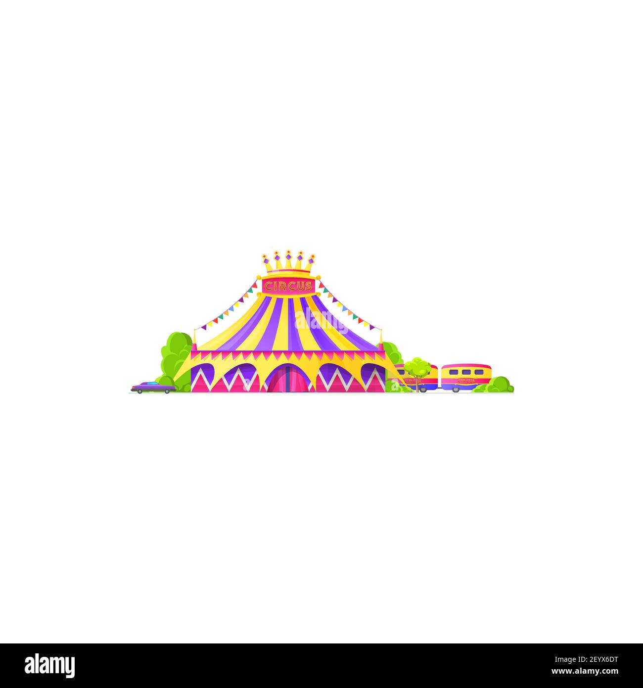 Old circus train Stock Vector Images - Alamy