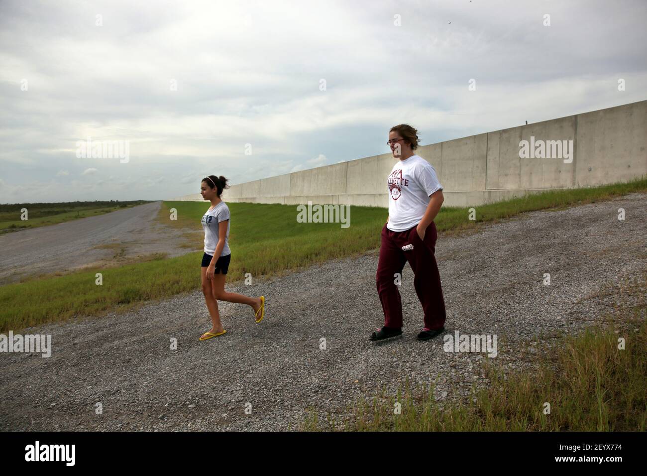 31st August 2012. St Bernard Parish, Louisiana, USA. Cousins Taylor ...