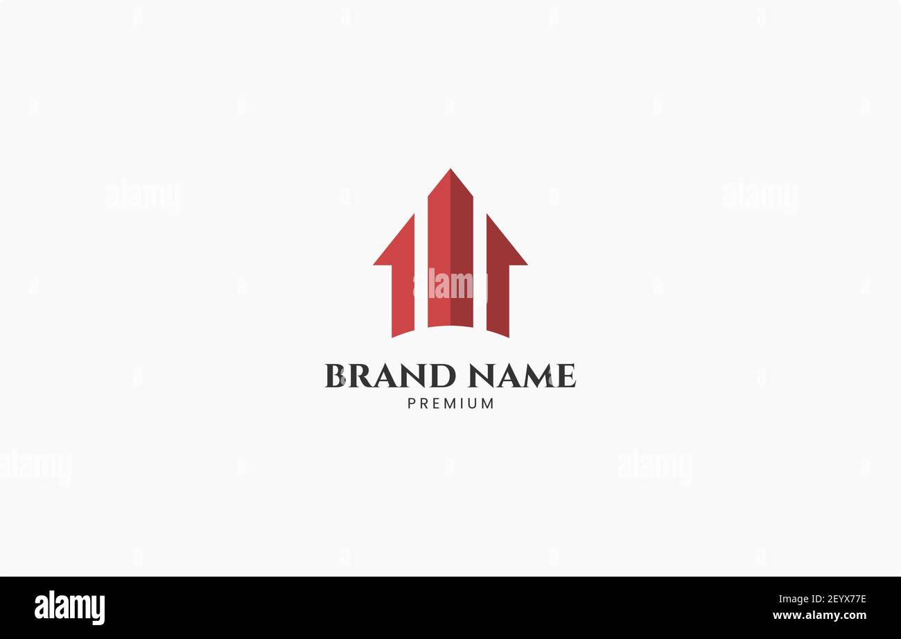Vector of Arrow House Real Estate Logo Design Template suitable for ...