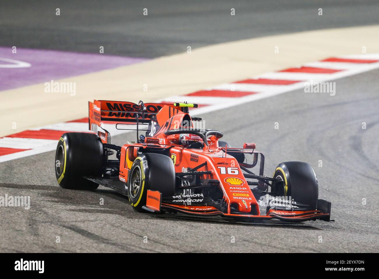 16 LECLERC Charles (mco), Scuderia Ferrari SF90, action during 2019 ...