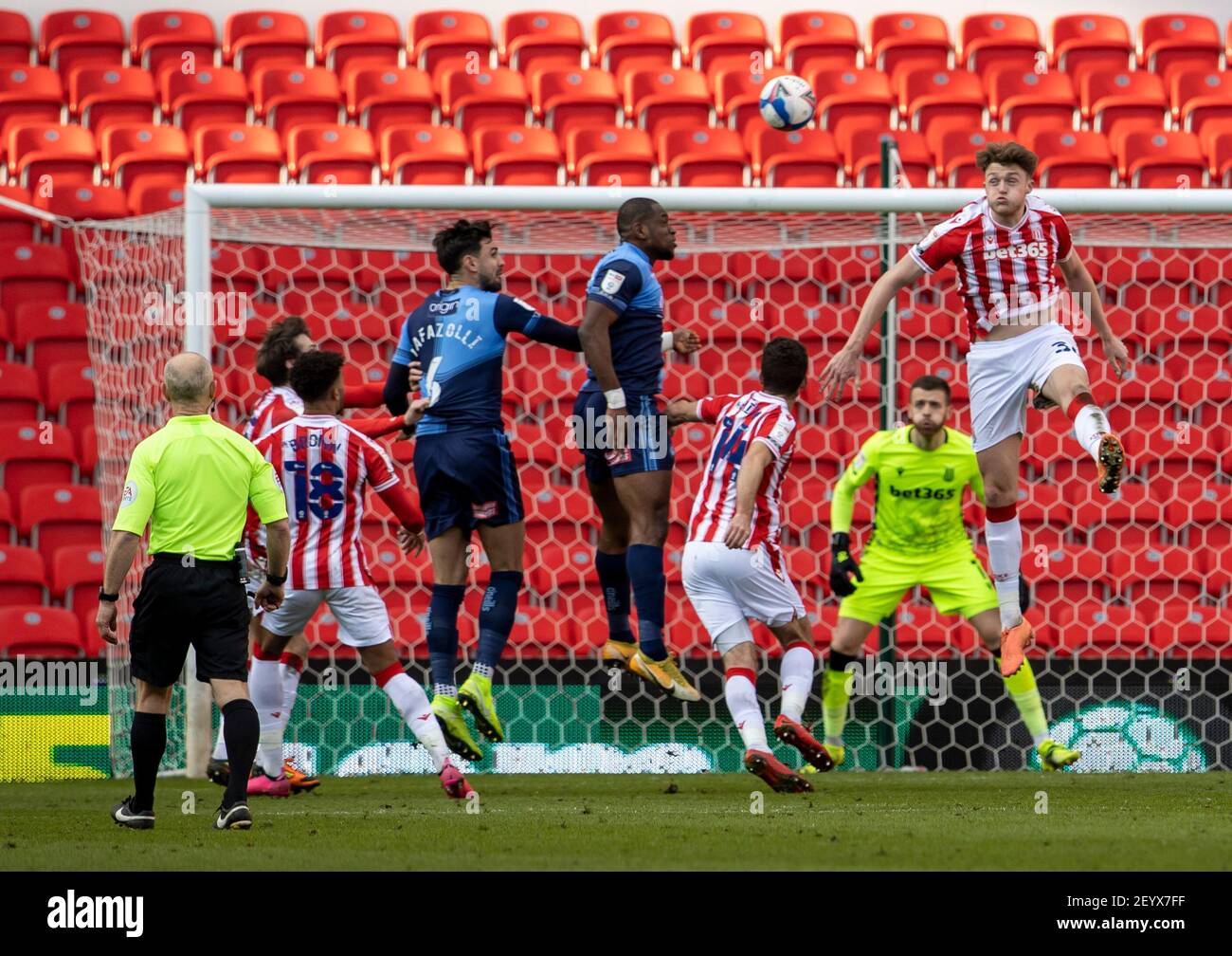 Stoke, Staffordshire, UK. 6th March 2021; Bet365 Stadium, Stoke ...