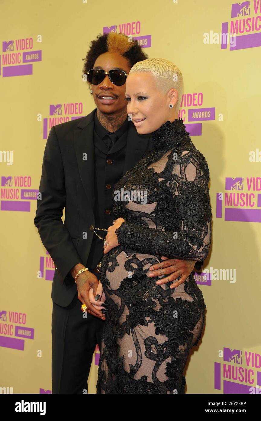 Amber Rose and Wiz Khalifa. 6 September 2012, Los Angeles, California ...