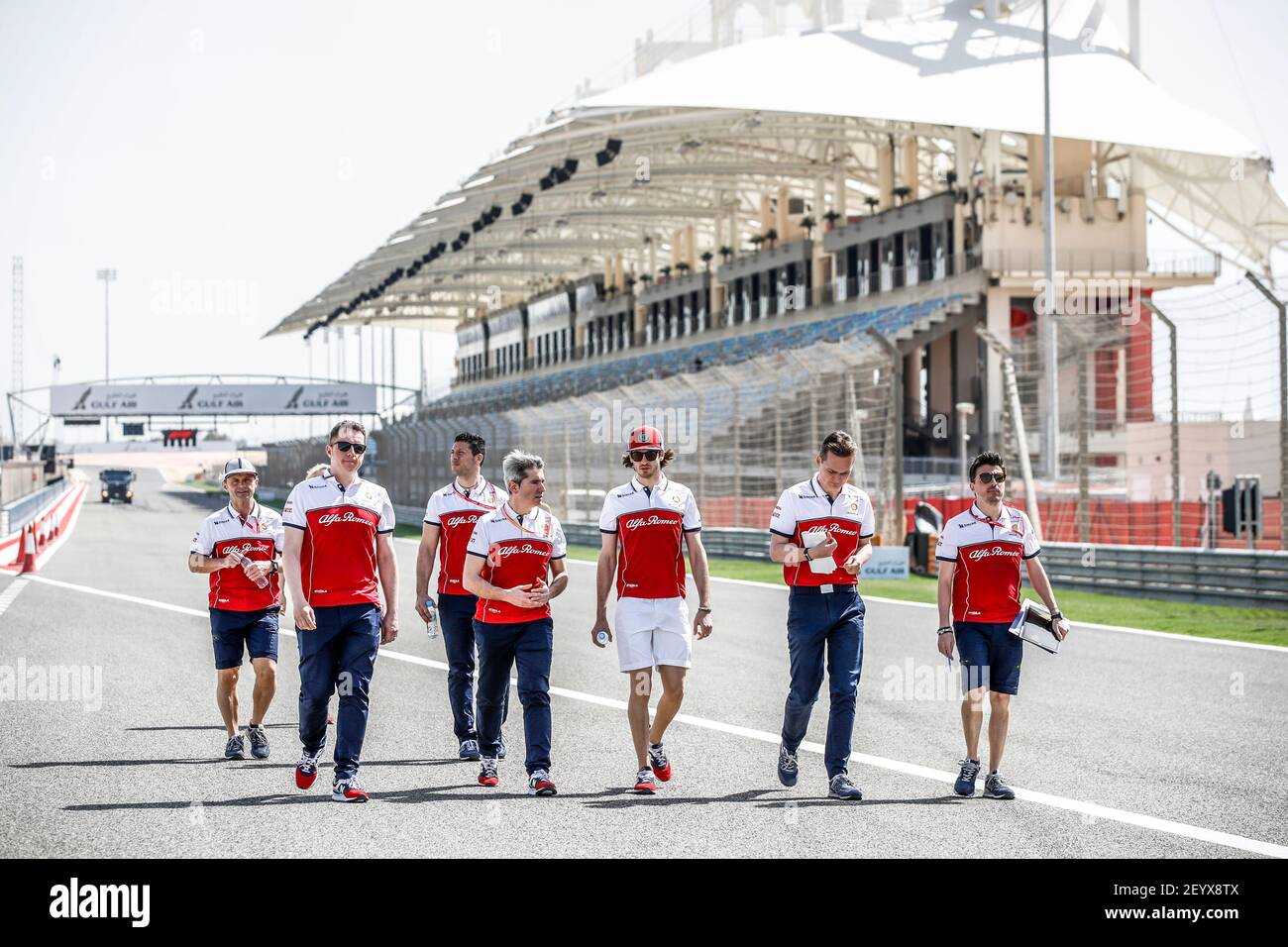 Trackwalk of the Alfa Romeo Racing Team with GIOVINAZZI Antonio (ita ...