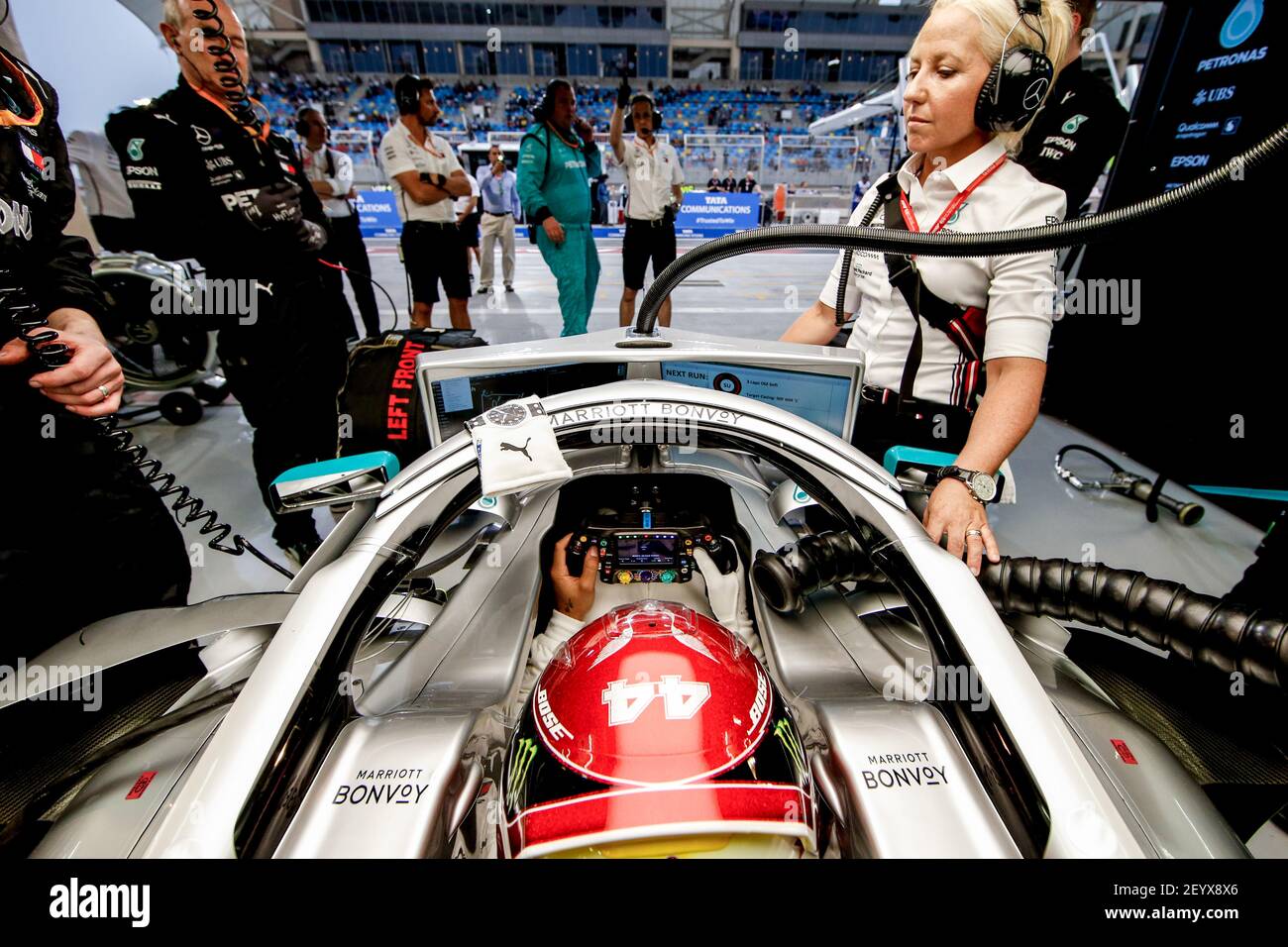 Mercedes f1 steering wheel hi-res stock photography and images - Alamy