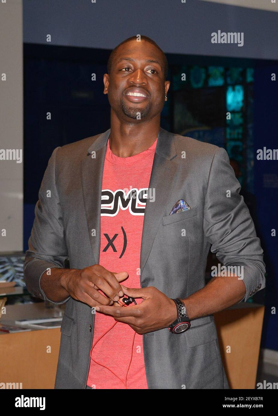7 September 2012 - Fort Lauderdale, Florida - Dwyane Wade signs copies ...