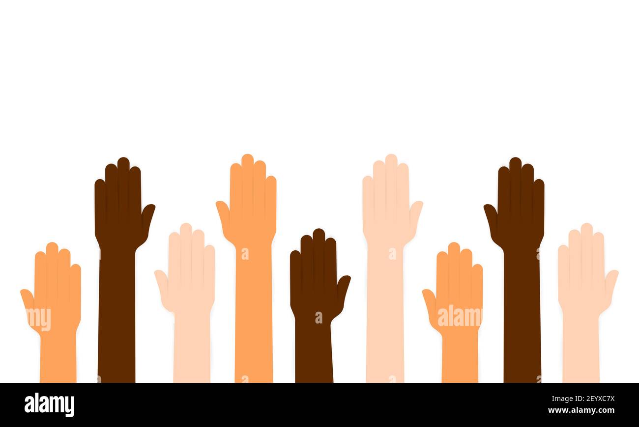 Diverse people hands, male, female, multicultural group, multi ethnic ...