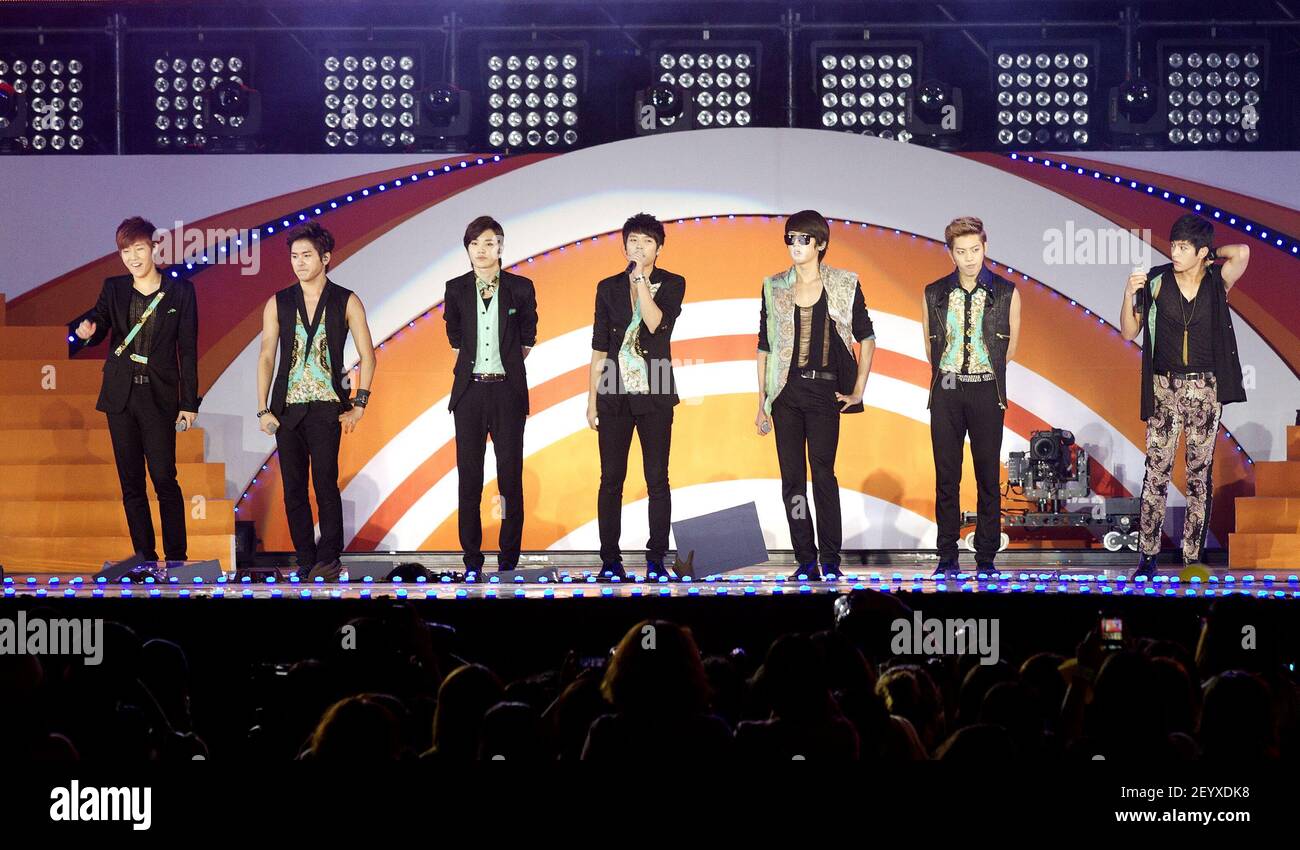 9 September 2012 - INCHEON, SOUTH KOREA : South Korean K-Pop boys group ...