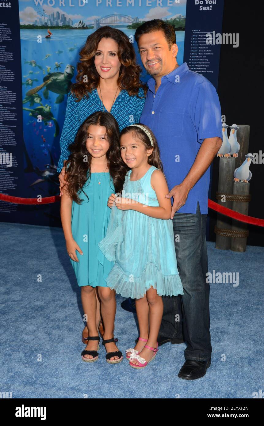 10 September 2012 - Hollywood, California - MarÃ­a Canals Barrera, David Barrera, and daughters ...