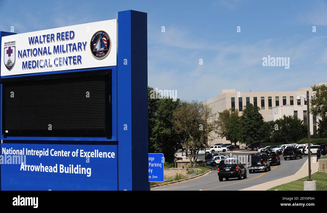 11 September 2012 - Bethesda, Maryland - The motorcade carrying ...