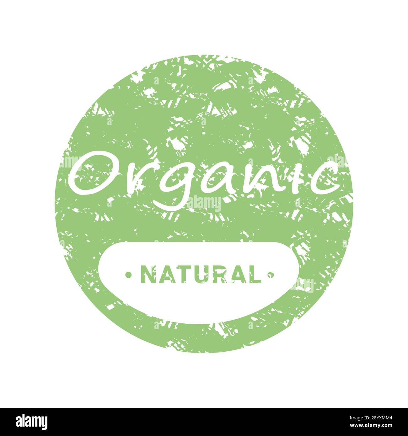 Organic natural rubber stamp. Isolated vector icon. Healthy food ...