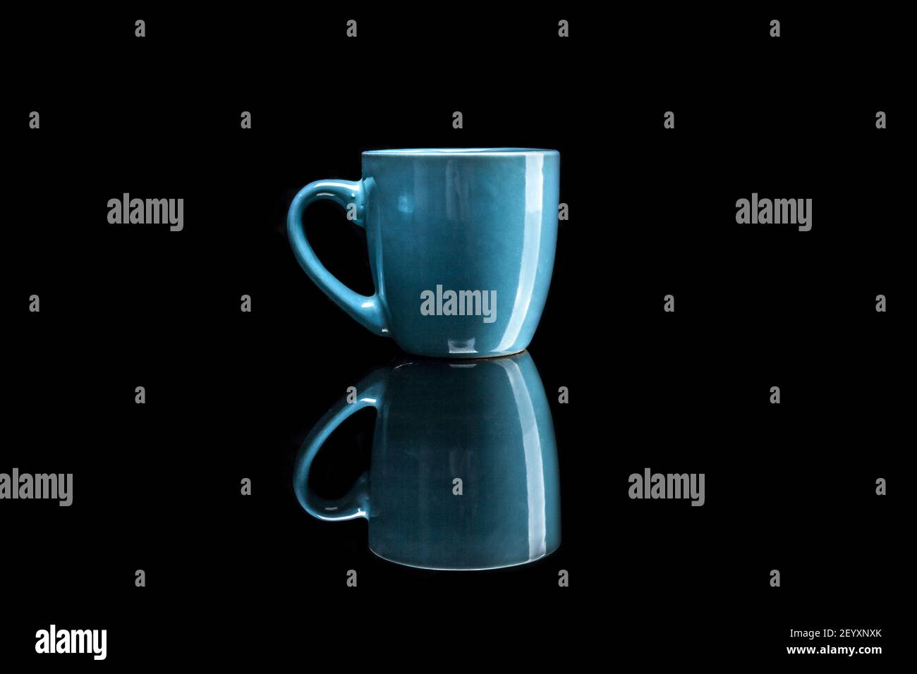 Simple Blue Cup Stock Photo - Alamy
