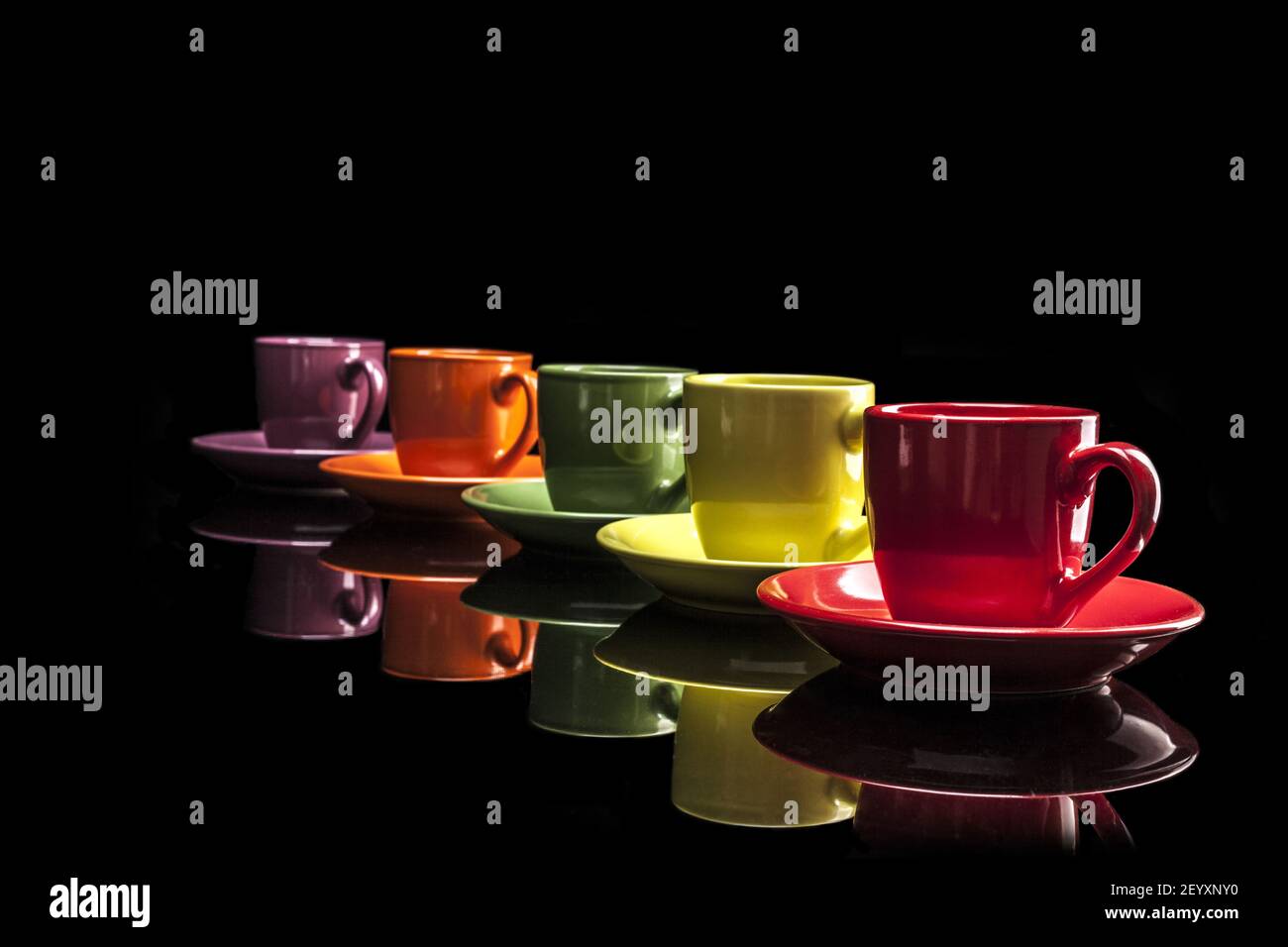 Little Colorful Cups Stock Photo - Alamy