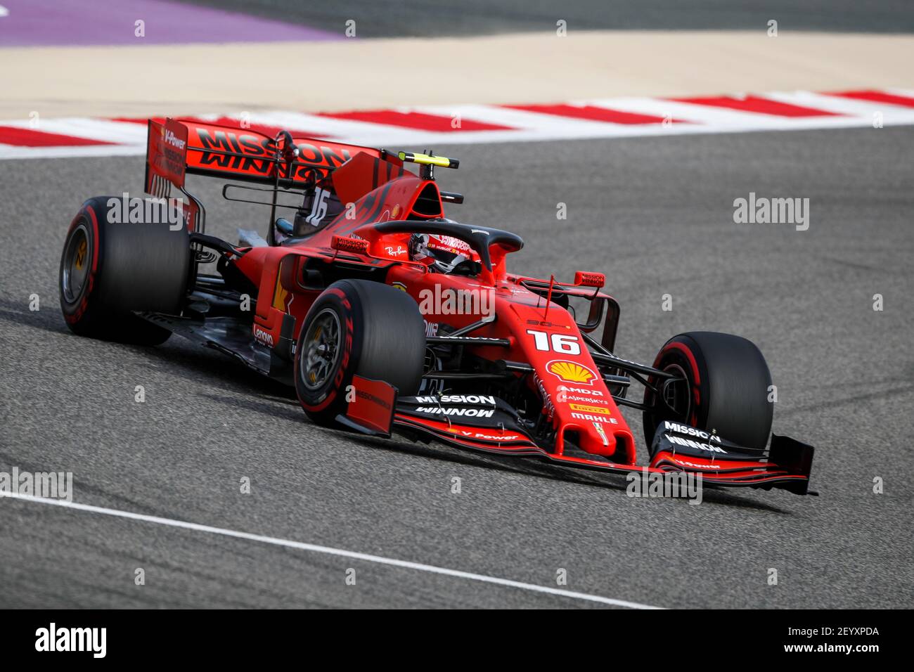 16 LECLERC Charles (mco), Scuderia Ferrari SF90, action during 2019 ...