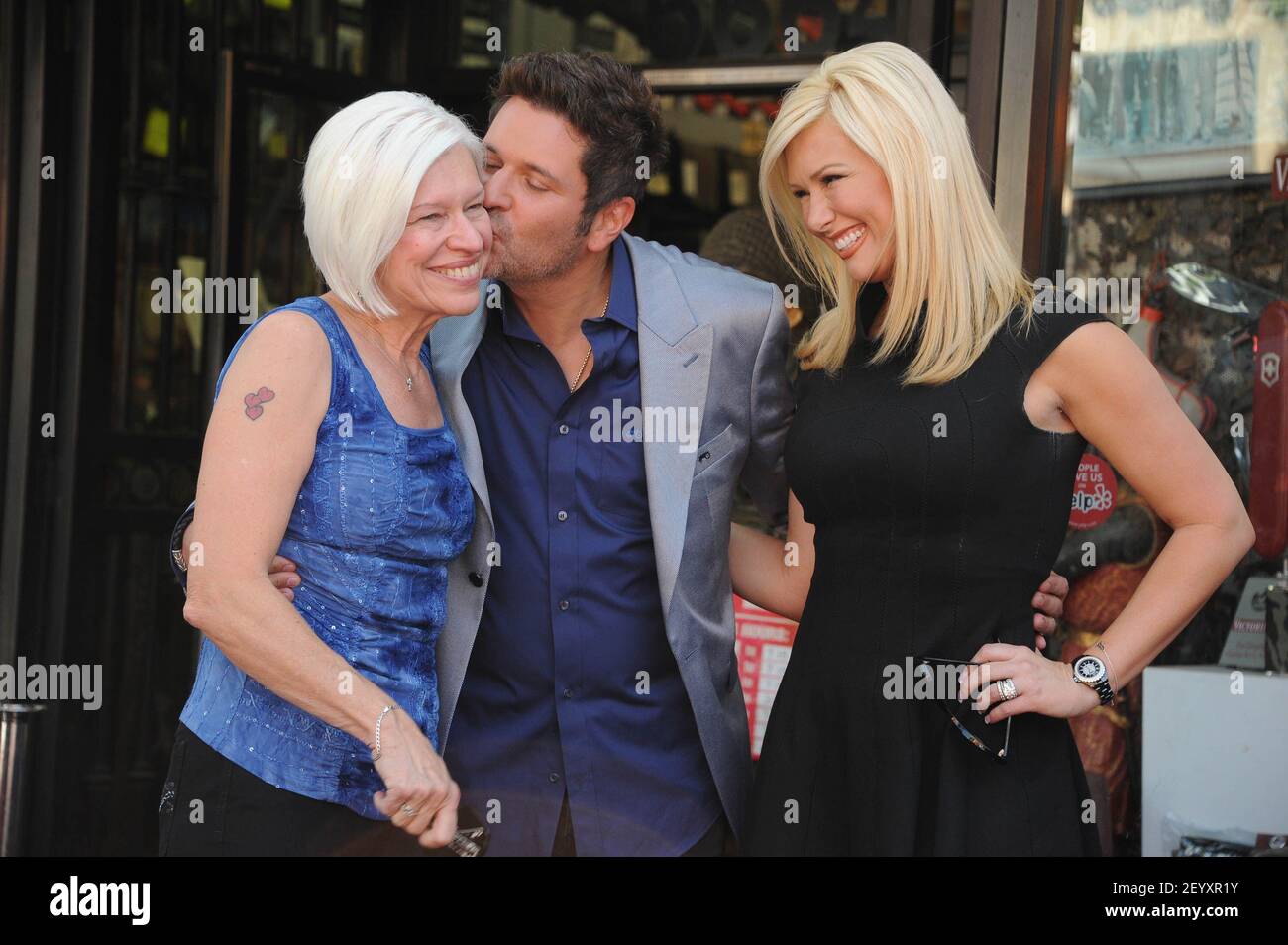 Jay DeMarcus with mom and wife Allison Alderson. 17 September 2012 ...