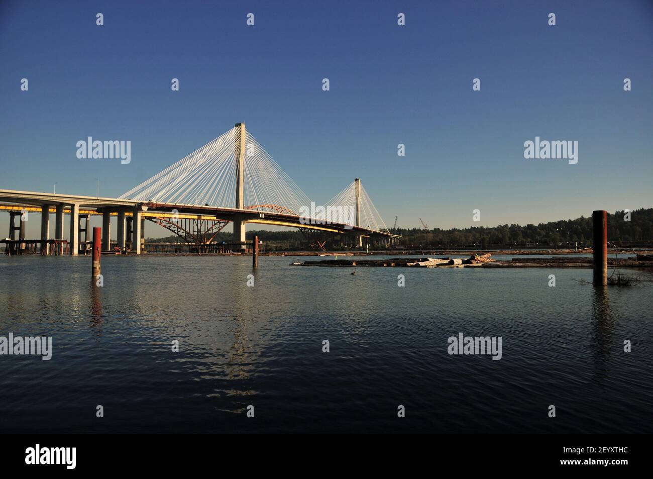 19 September 2012 - Surrey, B.C., Canada - The new Port Mann Bridge ...