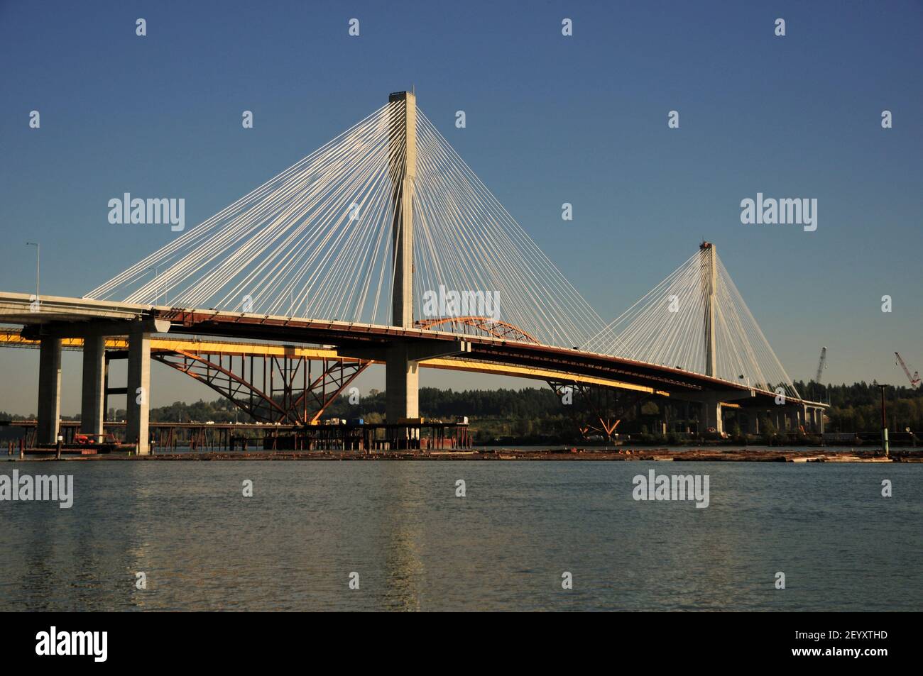 19 September 2012 - Surrey, B.C., Canada - The new Port Mann Bridge ...