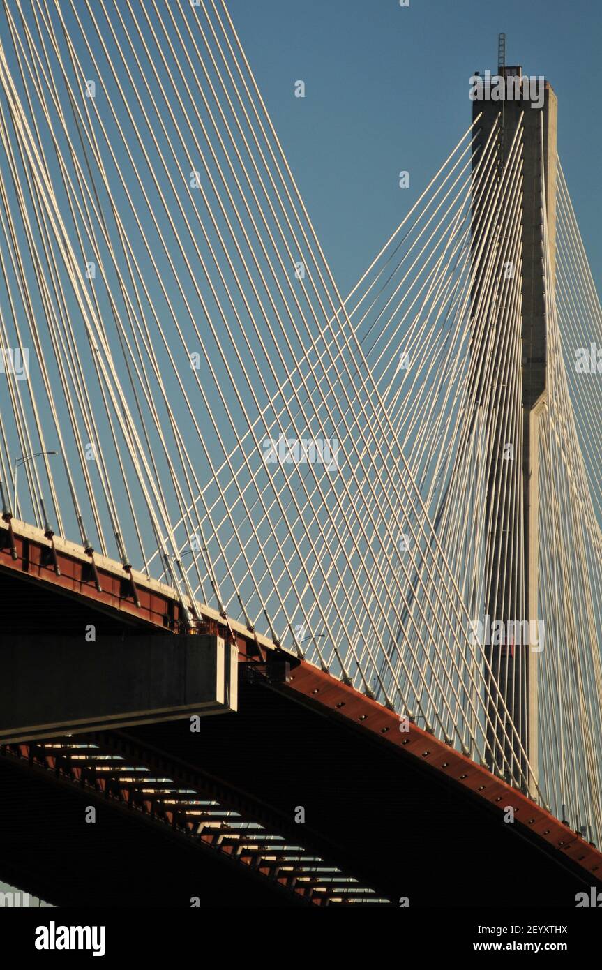 19 September 2012 - Surrey, B.C., Canada - The new Port Mann Bridge ...