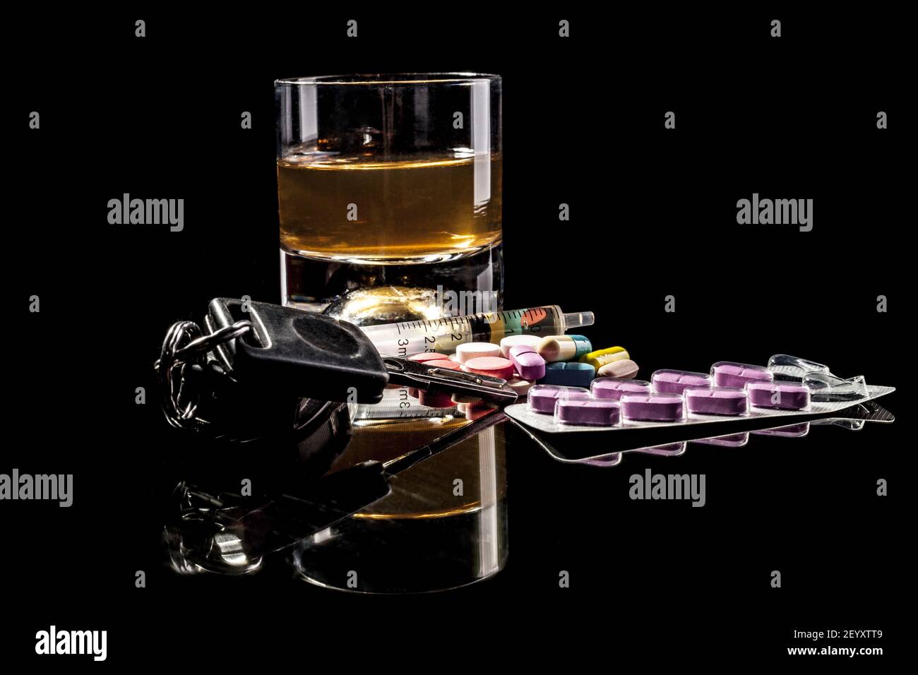 Key and Pills Stock Photo - Alamy